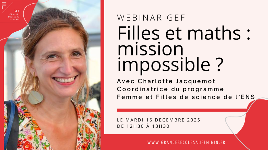 Info-Réseau - Webinaire GEF avec Charlotte Jacquemot : Filles et maths ...